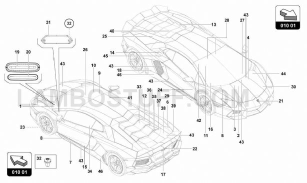 Lamborghini Parts Names